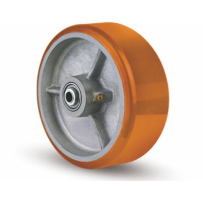 China Super Heavy Duty Industrial Casters with PU on Cast Iron Core – 8″ / 10″ / 12″ Sizes, 2000 kg (2 Ton) Load Capacity for sale