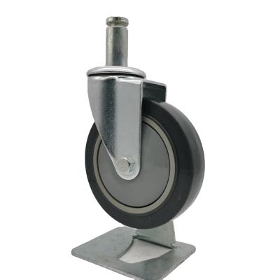 China 3 Inch 75mm TPR Industrial Medium Duty Swivel Caster Wheel for Trolley & Equipment for sale