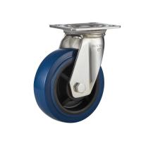 China 304 Stainless Steel PU Caster Wheels 4-8 Inch 220-420 kg Capacity Industrial Workbench for sale