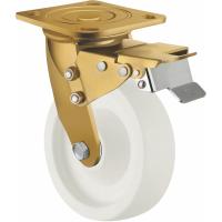 China Heavy Duty 360 Degree Rotatable Swivel Wheel Caster with Brake Option PU PVC Nylon for sale