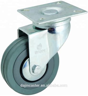 China 3 Inch Swivel Grey Rubber Industrial Caster Wheels – Heavy Duty & Smooth Rolling for sale