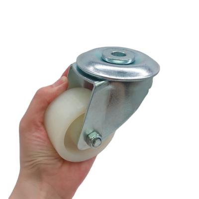 China Medium Duty Roller Bearing Nylon Caster Wheel – 80kg Wear-Resistant Flat Free Castor for sale