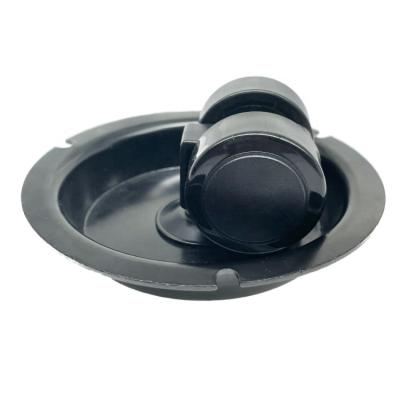 China 1.5 Inch Heavy Load Nylon Furniture Casters – Black Steel Cover Cabinet & Closet Caster Wheel for sale