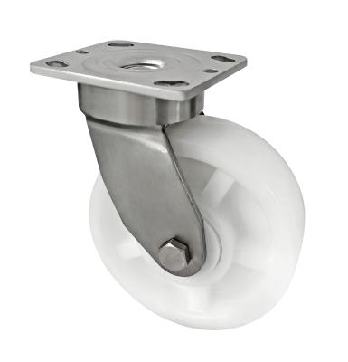 China Heavy Duty Impact‑Resistant 304 Stainless Steel Castor Wheels – Nylon Wheel Industrial Cart Casterssters for sale