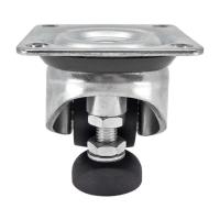 China 2 Inch Adjustable Leveling Swivel Caster Wheel 360 Degree Nylon Heavy Duty Caster for sale