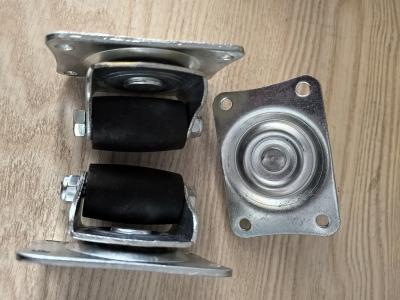 China 1 Inch Black Nylon Casters Loading 120kg For Refrigerator for sale