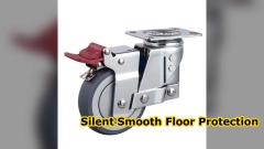 Shock Absorbing Casters Smooth Silent Floor Protection