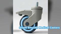 Silent Hospital Bed Casters Durable TPR Wheel Solution
