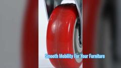 Medium duty PP, PVC, TPR caster wheels