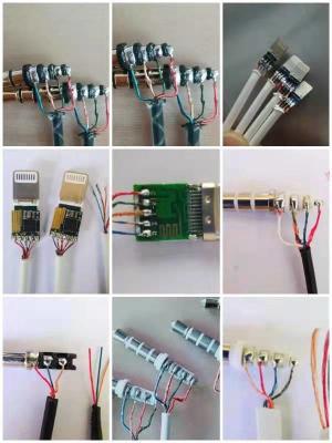 中国 Cutting peeling soldering machine USB data cable and other wire welding 販売のため