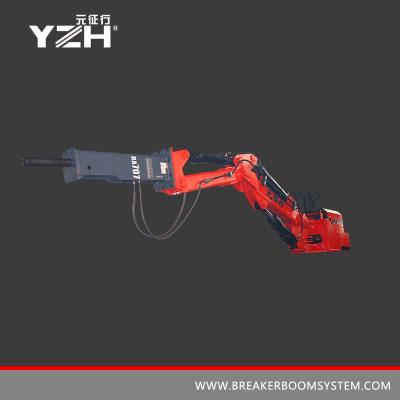 China YZH Brand China Price Red Color Hydraulic Rockbreaker Boom System For Jaw Crusher Sale for sale