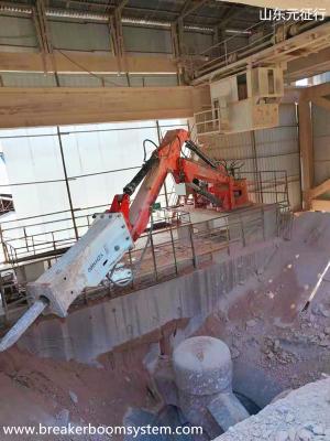 China Rock Breaking Booms System For Gyratory Crusher Feed Hopper for sale