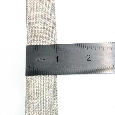 Cina Home tessile 1 pollice di lino 100% lino nastro di grembiule per la decorazione del matrimonio di Natale in vendita