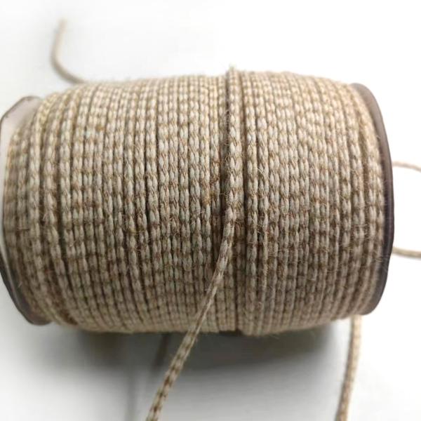Quality Manufacture Sustainable Cotton and Linen Eight-Strand Rope for Handmade Braided Cards for sale