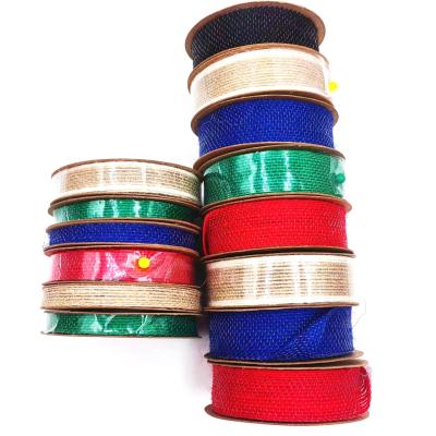 Cina Rivestito 0,8 mm Piccolo pacchetto 90% Giuta 10% Poliestere Giuta Webbing per colorato cintura sacchetto in vendita