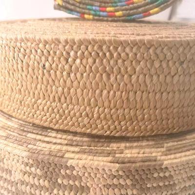 Cina 65% di paglia 35 % di lattice intrecciato di paglia elastica di nastro intrecciato di paglia elastico per scarpe in vendita