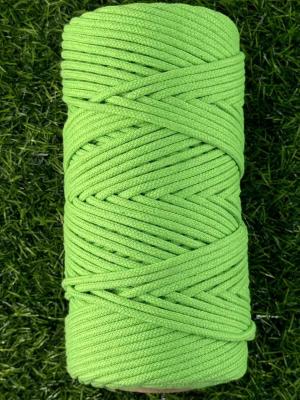 Cina Protezione ambientale naturale pura corda di cotone verde intessuta a mano per abbigliamento personalizzato in vendita