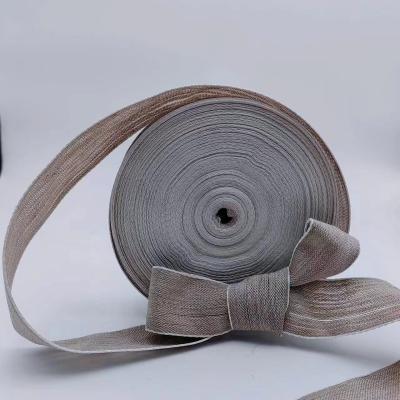 China Eco-friendly Linen Ribbon for Wedding and Christmas Decor Support 7 Days Sample Order for sale