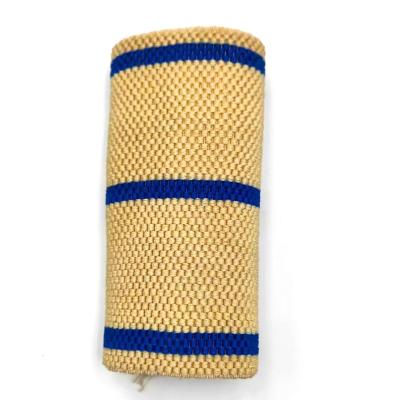 Cina 70% poliestere 30% lattice fascia elastica a fascia con strisce blu per accessori di abbigliamento in vendita