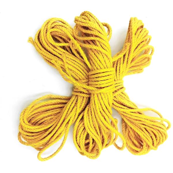 Quality Advantageous 2.5mm Twisted Colored Jute Rope for Sewing Clothes and Garment for sale