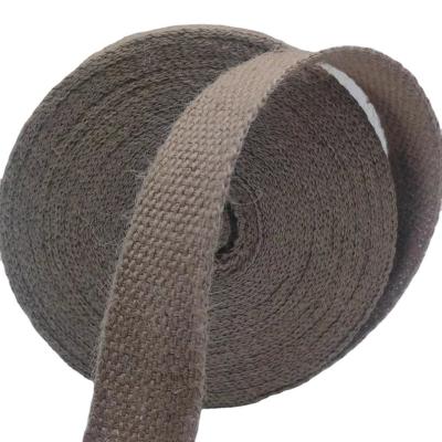 Cina 100% Jute Webbing 2024 Stile Marrone 2mm Webbing ispessito per abbigliamento jeans borse in vendita