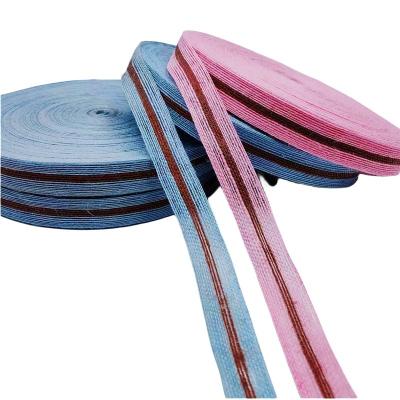 Cina Tela di nastro di giuta di dimensioni personalizzate da 3 cm per imballaggi di regali colorati sostenibili in vendita
