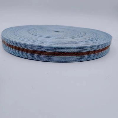 Cina Tela di nastro di giuta di dimensioni personalizzate da 3 cm per imballaggi di regali colorati sostenibili in vendita