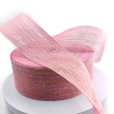 Cina Rubinetto di giuta rosa giuta per imballaggio regalo Decorazione natalizia matrimonio 2,6 pollici in vendita