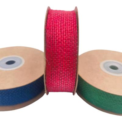 Cina 1 mm di spessore Red Green Blue Belt Roller Nylon Jute Ribbon Webbing For Bag Strap in vendita