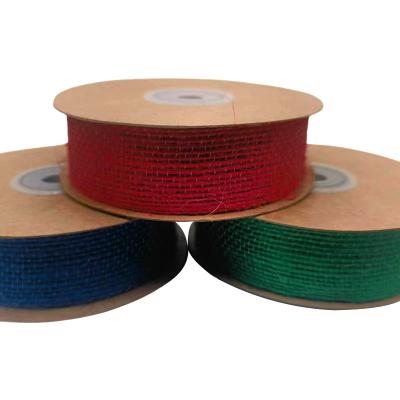 Cina 1 mm di spessore Red Green Blue Belt Roller Nylon Jute Ribbon Webbing For Bag Strap in vendita