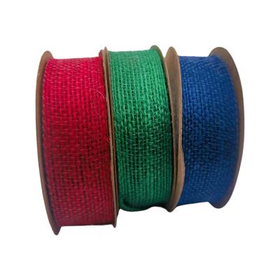 Cina 1 mm di spessore Red Green Blue Belt Roller Nylon Jute Ribbon Webbing For Bag Strap in vendita