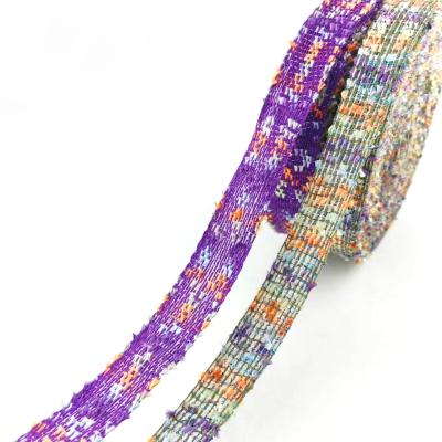 China Handmade Diy Hair Accessories Bow Ribbon Floating Flowers Superior 100% Jute Material for sale