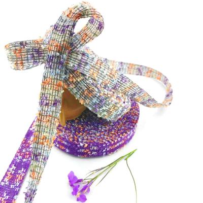 China Handmade Diy Hair Accessories Bow Ribbon Floating Flowers Superior 100% Jute Material for sale