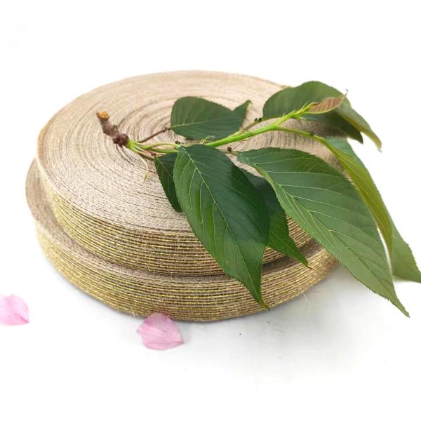 Quality DIY Jute Ribbon with 25mm Hemp Jute Webbing Simple Style Burlap Fish Silk Ribbon for sale