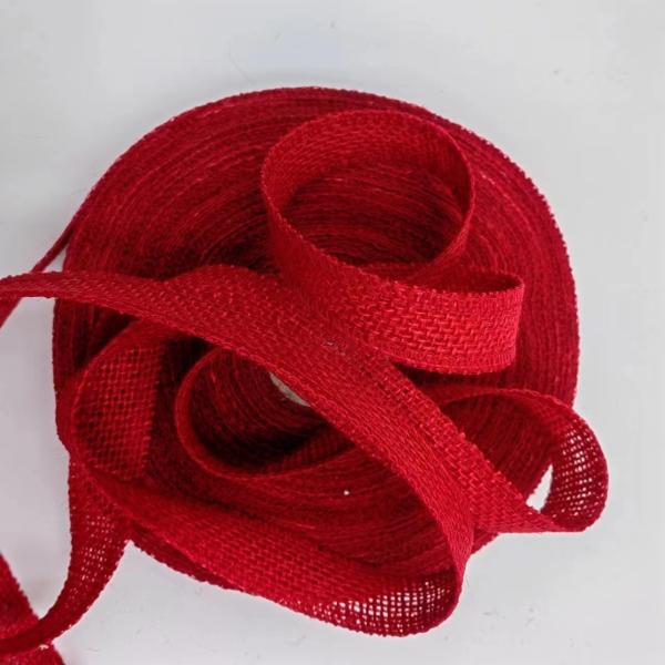 Quality Customization of Red Jute Ribbon Clothing Accessories with 7 Days Sample Order for sale