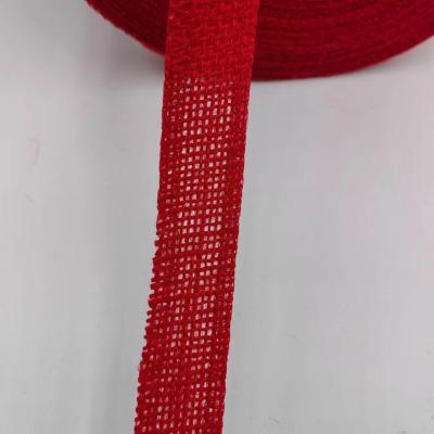 China Customization of Red Jute Ribbon Clothing Accessories with 7 Days Sample Order Support for sale