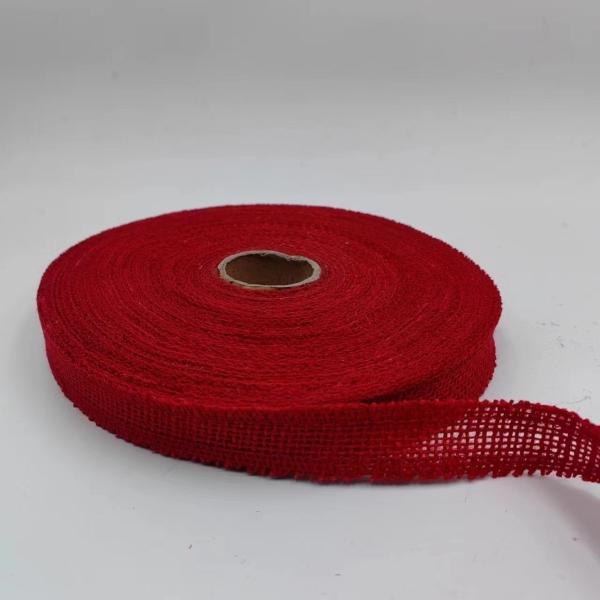 Quality Customization of Red Jute Ribbon Clothing Accessories with 7 Days Sample Order for sale