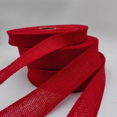 China Customization of Red Jute Ribbon Clothing Accessories with 7 Days Sample Order Support for sale