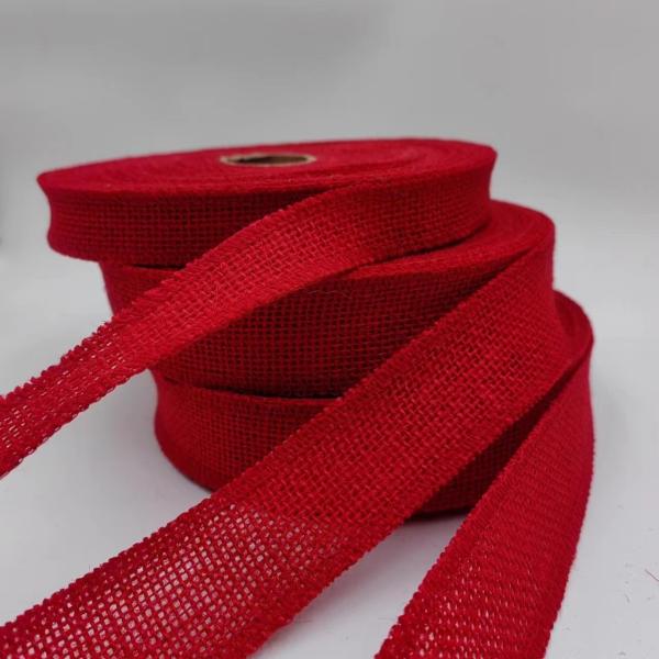 Quality Customization of Red Jute Ribbon Clothing Accessories with 7 Days Sample Order for sale