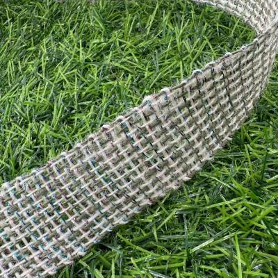 Cina Nastro di giuta di 4 cm Colore di giuta naturale puro per imballaggi per regali ecologici in vendita