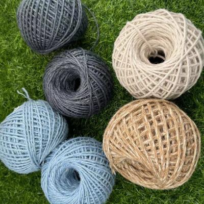 Cina Corde di giuta di colore naturale puro Protezione e decorazione per regali ecologici personalizzati in vendita