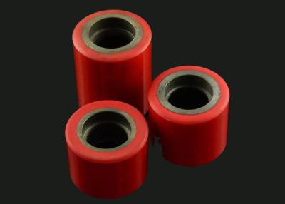 China Red Loading Hand Truck Wheels , Pallet Jack Replacement Wheels 80 * 70mm for sale