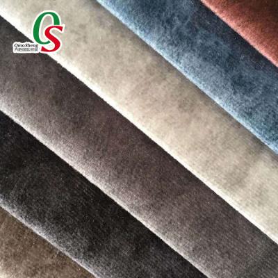 China 2018 new technology velvet sofa fabric with solid color for pillow,decoration or tablecloth for sale