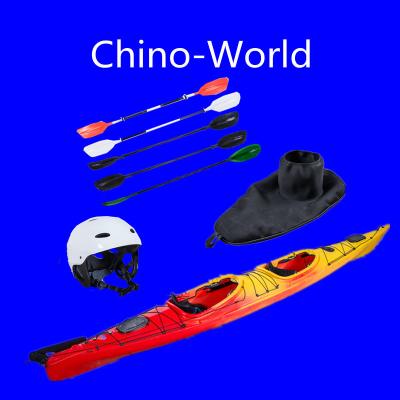 China 5M two person ocean kayak with paddles/spraydeck/helmet for sale