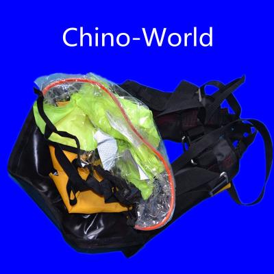 China 33G 150N Inflatable life jacket with sprayhood for sale