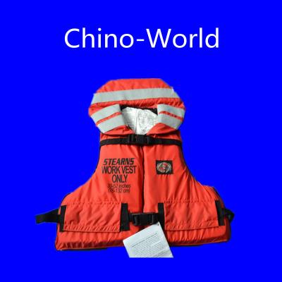 China PVC foam marine life jacket with collar for sale