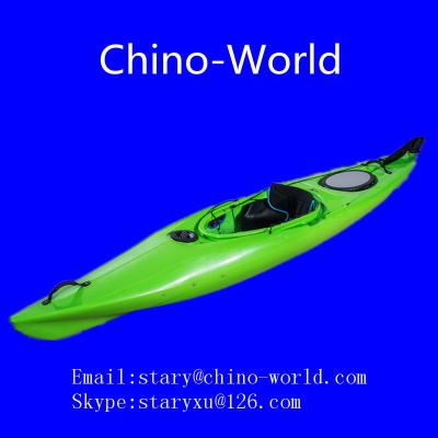 China LLDPE Hight quality Single fishing canoe with green color for sale