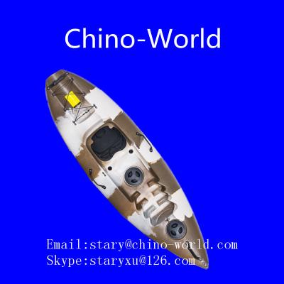 China Camouflage color Single Canadian kayak for sale