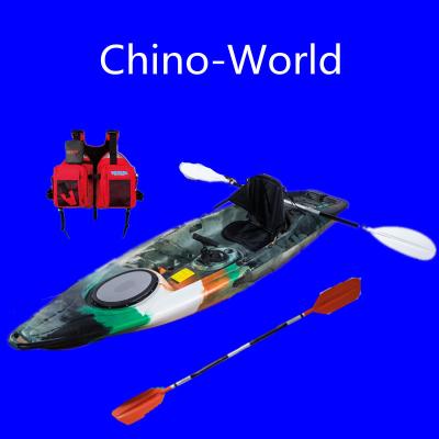 China Camouflage LLDPE Kayak with paddle & fishing kayak for fishing kayak for sale