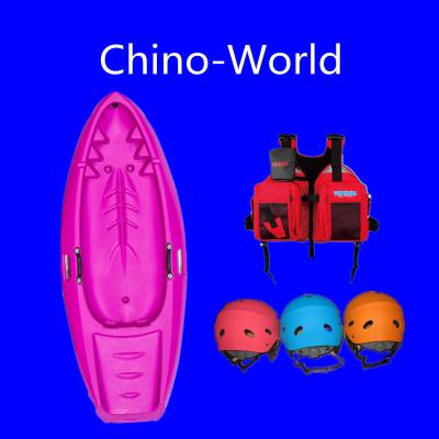 China Pink color Child kayak with life jacket/helmet for sale